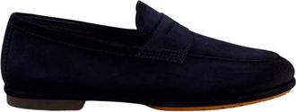 Santoni Homme, Chaussures, Bleu, Taille: 42 EU Carlo Penny Loafer