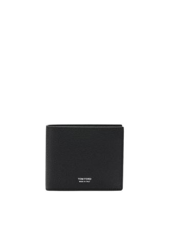 Tom Ford Portemonnaies - Textured Calf Leather Bifold Wallet With Embossed - Gr. unisize - in Schwarz - f&uuml;r Damen