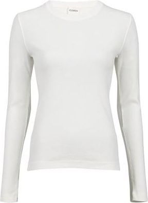 Closed T-shirt col rond en coton m&eacute;lang&eacute;