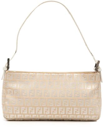 Fendi Hobo Bags - Zucchino Canvas Pochette - Gr. unisize - in Braun - für Damen