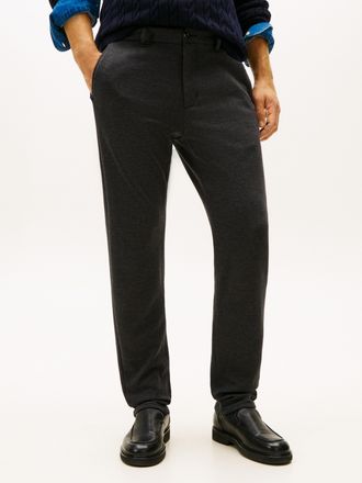 Tommy Hilfiger Stoffhose TOMMY HILFIGER HARLEM TWO TONE, Herren, Gr. 36, L&auml;nge 34, hydrogen grau, Web, Obermaterial: 100% Baumwolle, Hosen Stoffhose, Pique, tapered 