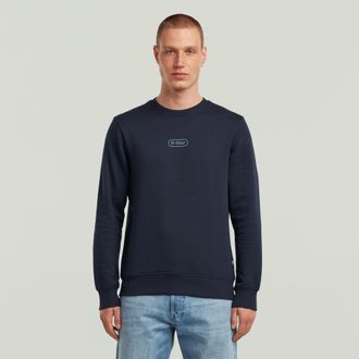 G-Star Center Chest Logo Sweatshirt - Dunkelblau - Herren