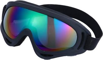 BESPORTBLE VINTORKY Lunettes de Ski Coupe-vent Vert Miroir, Lentilles Polycarbonate Anti-rayures Uv400 Antibu&eacute;e Antichoc, Monture Flexible Bandeau &Eacute;lastique Ajus