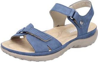 Rieker Femme 64853 Sandale, Bleu, 36 EU