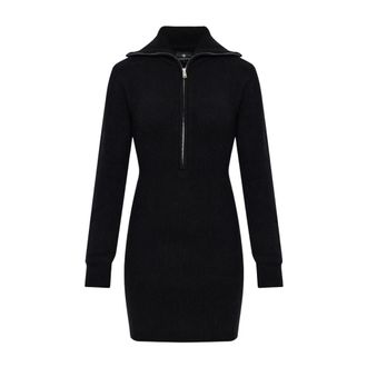 Anine Bing Robe June &agrave; col camionneur - Femme - Robes - Noir - Taille: 42 FR