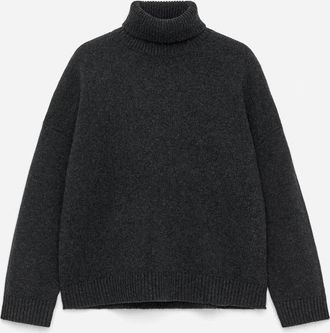 Arket Rollkragenpullover Aus Wolle -Grau