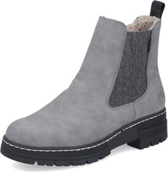Rieker Bottines Chelsea 73892 pour femme - Semelle lâche, Gris 42, 40 EU