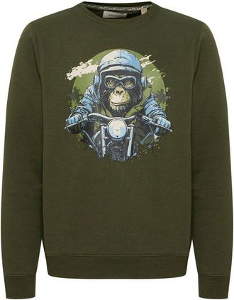 Blend Rundhalspullover BHSweatshirt L&auml;ssiger Sweatpullover mit Print
