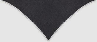 Ganni Echarpe Wool Lace Triangular Phantom