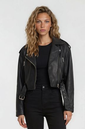Trueprodigy Lederjacke Rosa