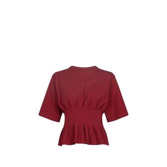 Gestuz T-shirt GZinez cintr&eacute; &agrave; plis en coton m&eacute;lang&eacute;