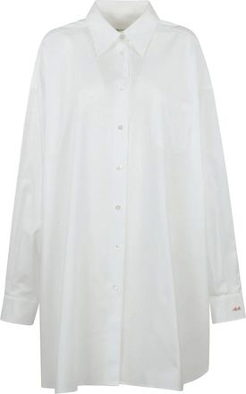 Maison Margiela Femme, Blouses et Chemises, Blanc, Taille: 38 FR Chemise Classique en Coton