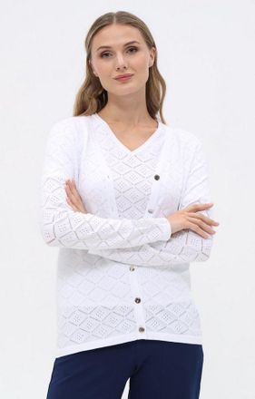 Passioni Cardigan Twinset mit Strukturmuster