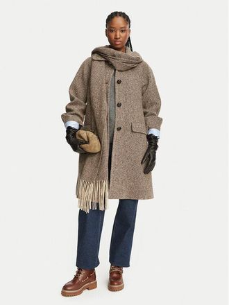 Max Mara Wollmantel Latino 2625016032 Braun Regular Fit