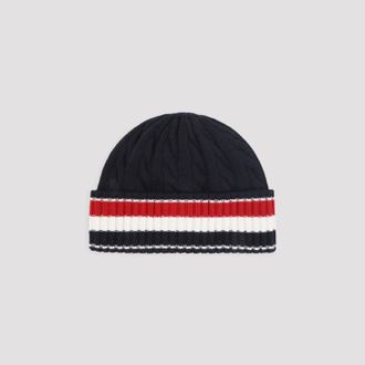 Thom Browne Bonnet en tricot torsad&eacute;