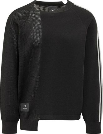 Yohji Yamamoto Homme, Pulls, Noir, Taille: S Logo Knit Sweater