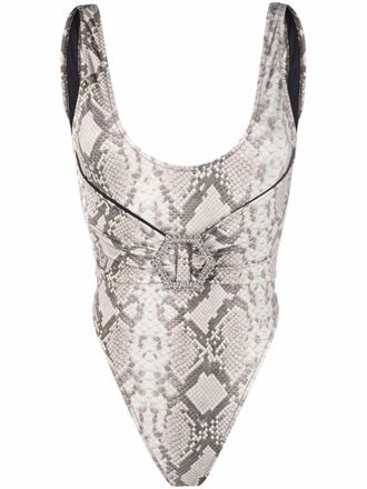 Philipp Plein Monokini mit Print - Nude
