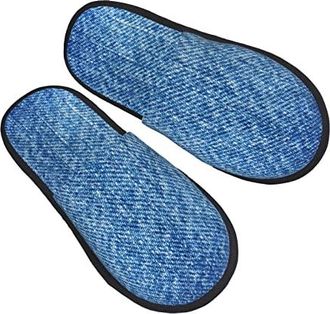 Generic Pantoufles Bleu Denim Doux Pantoufles De Voyage Unisexe Chaussons Pour Automne Int&eacute;rieur Camping L