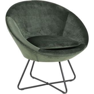 ebuy24 Cenna Sessel tannengr&uuml;n, Metall schwarz