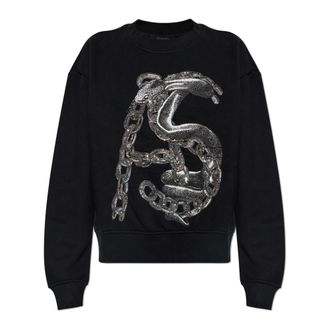 AllSaints Femme, Sweatshirts et sweats &agrave; capuche, Noir, Taille: 38 FR SweaT-shirt Linx Pippa