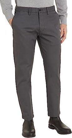 Tommy Hilfiger Pantalon Homme Core Denton 1985 Pima Cotton Chino, Gris (Dark Ash), 30W / 32L