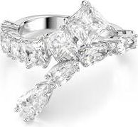 Swarovski Bague Matrix, Tailles variées, Blanche, Métal rhodié