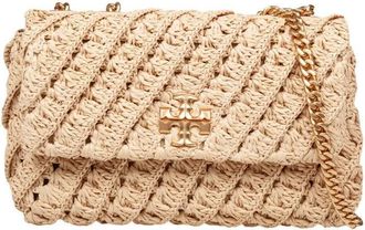 Tory Burch Tory Burch Hobo Bags - Kira Woven Small Convertible Shoulder Bag - Gr. unisize - in Beige - f&uuml;r Damen