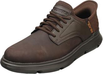 Skechers Homme Slip-ins Garza-Gervin Casual Slip-on Shoes Baskets d&eacute;contract&eacute;es, Chocolate Leather, 45.5 EU