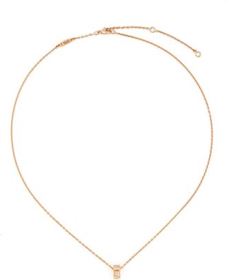 Loyal.e Paris 18kt Ride & Love Rotgoldhalskette mit Diamant