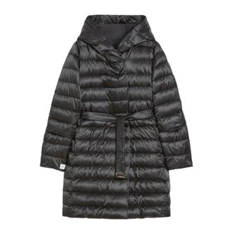 Max Mara Gesteppter G&uuml;rtel-Daunenmantel - - Coats - Damen - Schwarzk - XS
