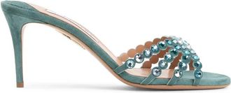 Aquazzura Sandalen - High Stiletto Heel Blue Sandals - Gr. 39,5 (EU) - in Blau - f&uuml;r Damen