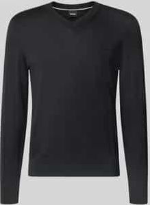 HUGO BOSS Regular Fit Pullover aus reiner Schurwolle Modell H-Melba-L