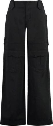 Tom Ford Femme, Pantalons, Noir, Taille: W27 Pantalon Cargo Jambe Large
