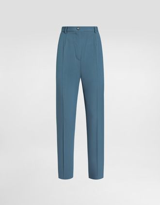 Dolce & Gabbana Wool Trousers - Frau Hosen Und Shorts Blau 36