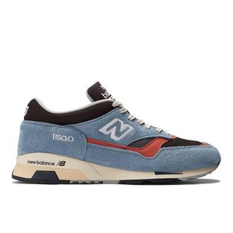 New Balance Unisex Made in UK 1500 in Blau/Braun/Orange/Grau, Wildleder/Mesh, Größe 37.5