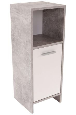 MID.YOU Mid.you Unterschrank, Hellgrau, Holzwerkstoff, 3 F&auml;cher, 32x82x28 cm, Typenauswahl, Badezimmer, Badezimmerschr&auml;nke, Bad Unterschr&auml;nke