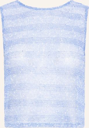 Ichi Stricktop Ihpiloua Mit Pailletten blau