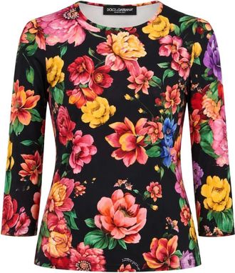 Dolce & Gabbana Haut &agrave; manches longues - Femme - Tops - Multicolore - Taille: 36 FR