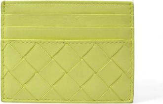 Bottega Veneta Portemonnaie - NEUES KREDITKARTENETUI BOTTEGA VENETA INTRECCIATO- - Gr. unisize - in Gelb - f&uuml;r Damen