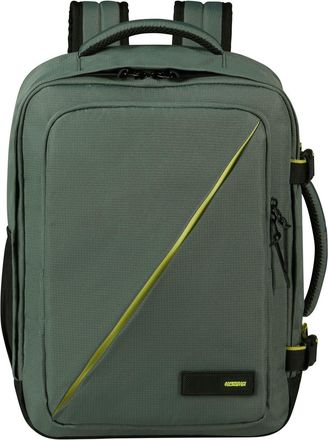 American Tourister Take2Cabin - Ryanair/Wizz Air/Vueling Kabinentasche 40 x 30 x 20 cm, 26.5 L, 0.60 kg, Handgepäck, Flugzeug Rucksack S/M Underseater, Grün (Dark Forest