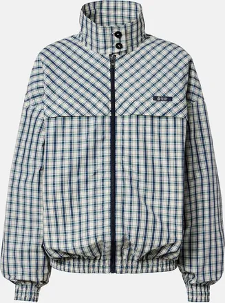 Prada Veste en coton m&eacute;lang&eacute; &agrave; carreaux