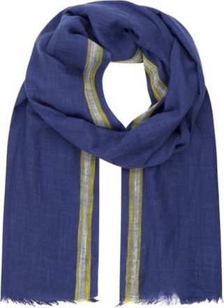 Lindenmann Mens Scarf / 55% Cotton, 45% Viscose Scarf, blue