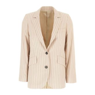 Paul Smith Femme, Vestes, Beige, Taille: 40 FR Veste Regular Fit en M&eacute;lange de Laine