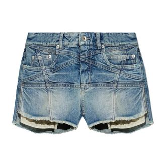 Rick Owens Denim-Shorts im Vintage-Look - - Shorts - Damen - Blau - W28