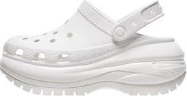 Crocs Sabots Classiques Mega Crush Unisexes | Chaussures à Plateforme, Blanc, 39/40 EU