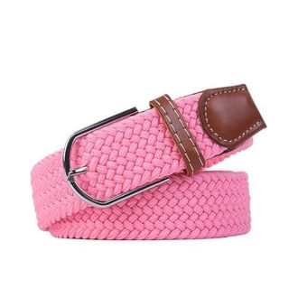 Generic Ceinture &eacute;lastique en toile tiss&eacute;e avec boucle ardillon tricot&eacute;e pour homme et femme, 6, 3.3cmX107cm