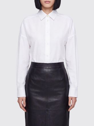 R&oacute;he Chemise en popeline de coton avec col classique et &eacute;paules tombantes