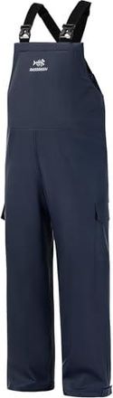 Bassdash Salopette Imperm&eacute;able pour Hommes Pantalon de Pluie R&eacute;sistant aux Taches Salopette de Travail L&eacute;g&egrave;re et Ajustable avec Rev&ecirc;tement en PU