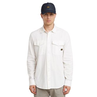 G-Star Herren Marine Slim Hemd, Beige (Milk gd D24963-D454-C073), XXL