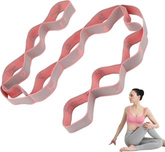 Generico Elastische &Uuml;bungsb&auml;nder, Yogagurte zum Dehnen, Physische Beintrage mit flexiblen Riemen und Schlaufen, Bein-Widerstandsb&auml;nder, Stretch-Ausr&uuml;stung f&uuml;r 
